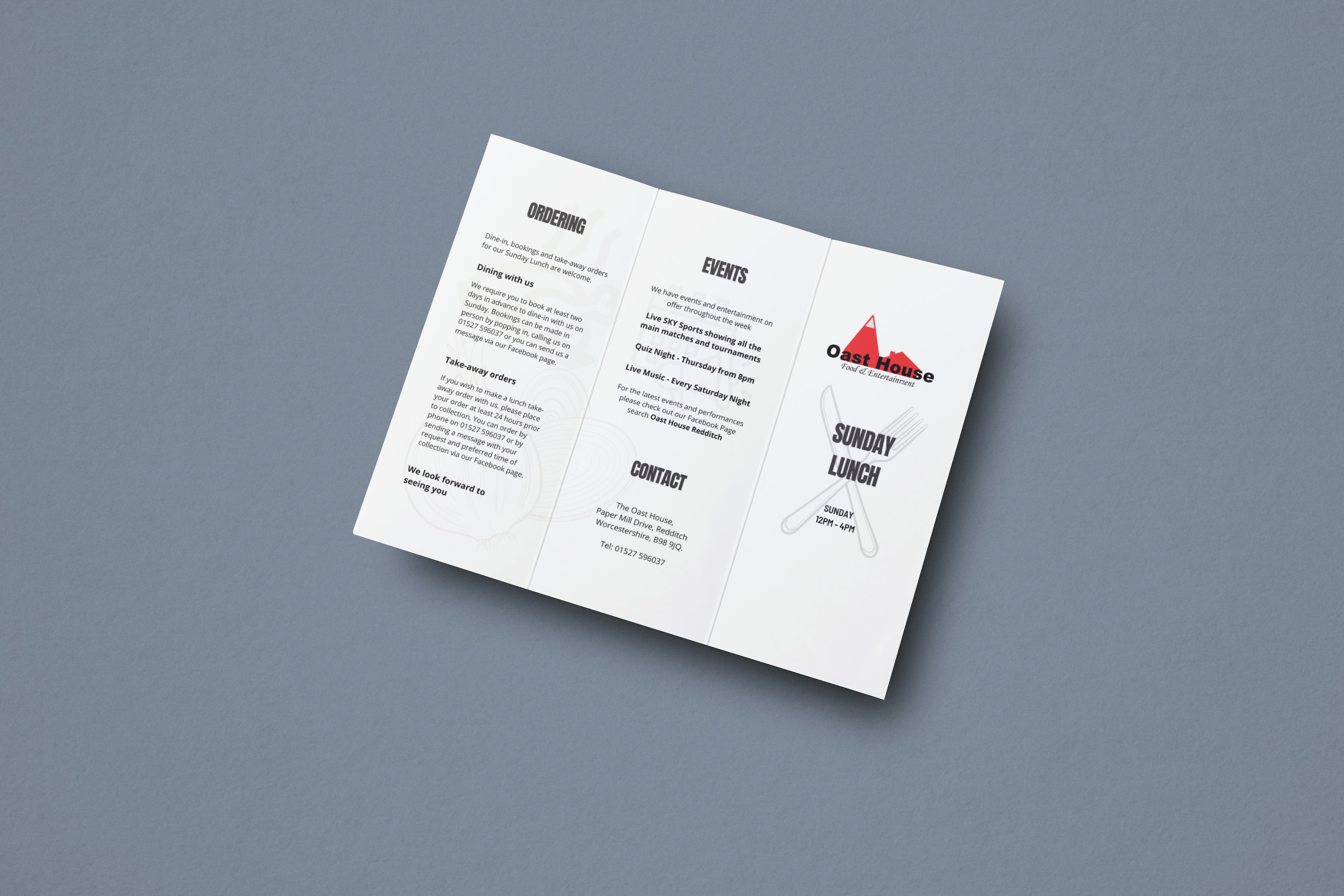 The Oast House: Menu Design Collection – Creative Fella